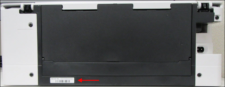 Serial Number Location - TS8820