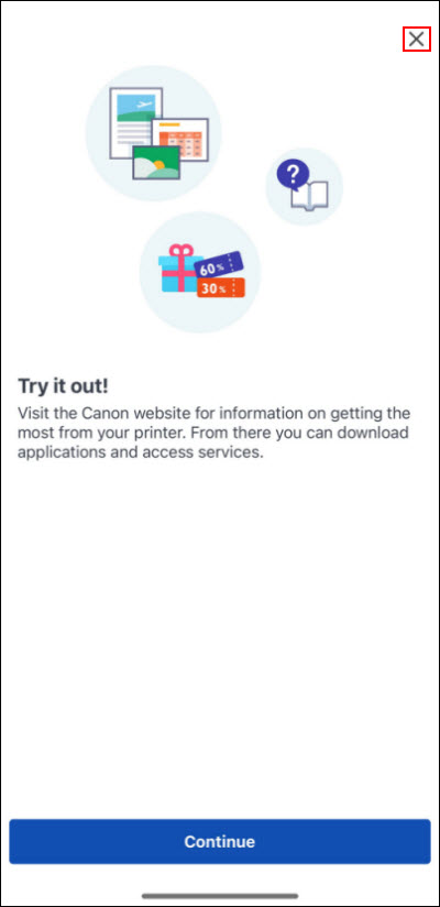 Enhanced Easy Wireless Setup in Canon PRINT (iOS)