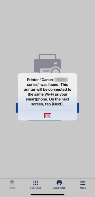 Enhanced Easy Wireless Setup in Canon PRINT (iOS)