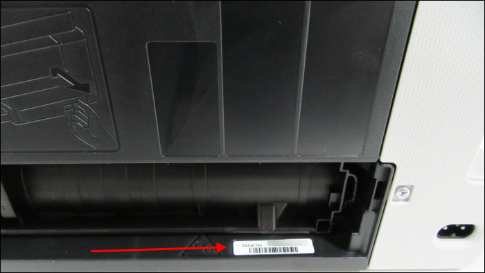 Serial Number Locations - G3290 / G4280