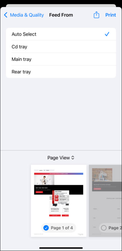 Print using AirPrint from your iOS device - iPhone or iPad