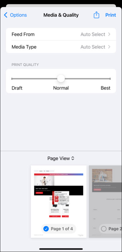Print using AirPrint from your iOS device - iPhone or iPad
